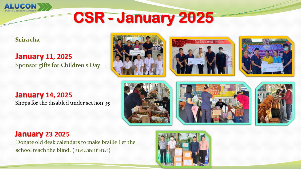 CSR Activity Calendar