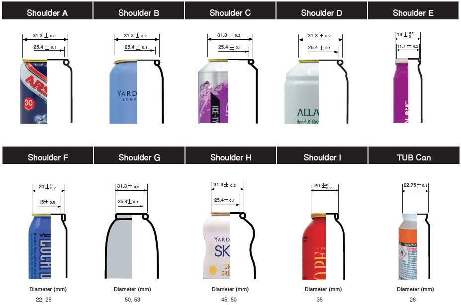 Aluminium Monobloc Aerosol Cans